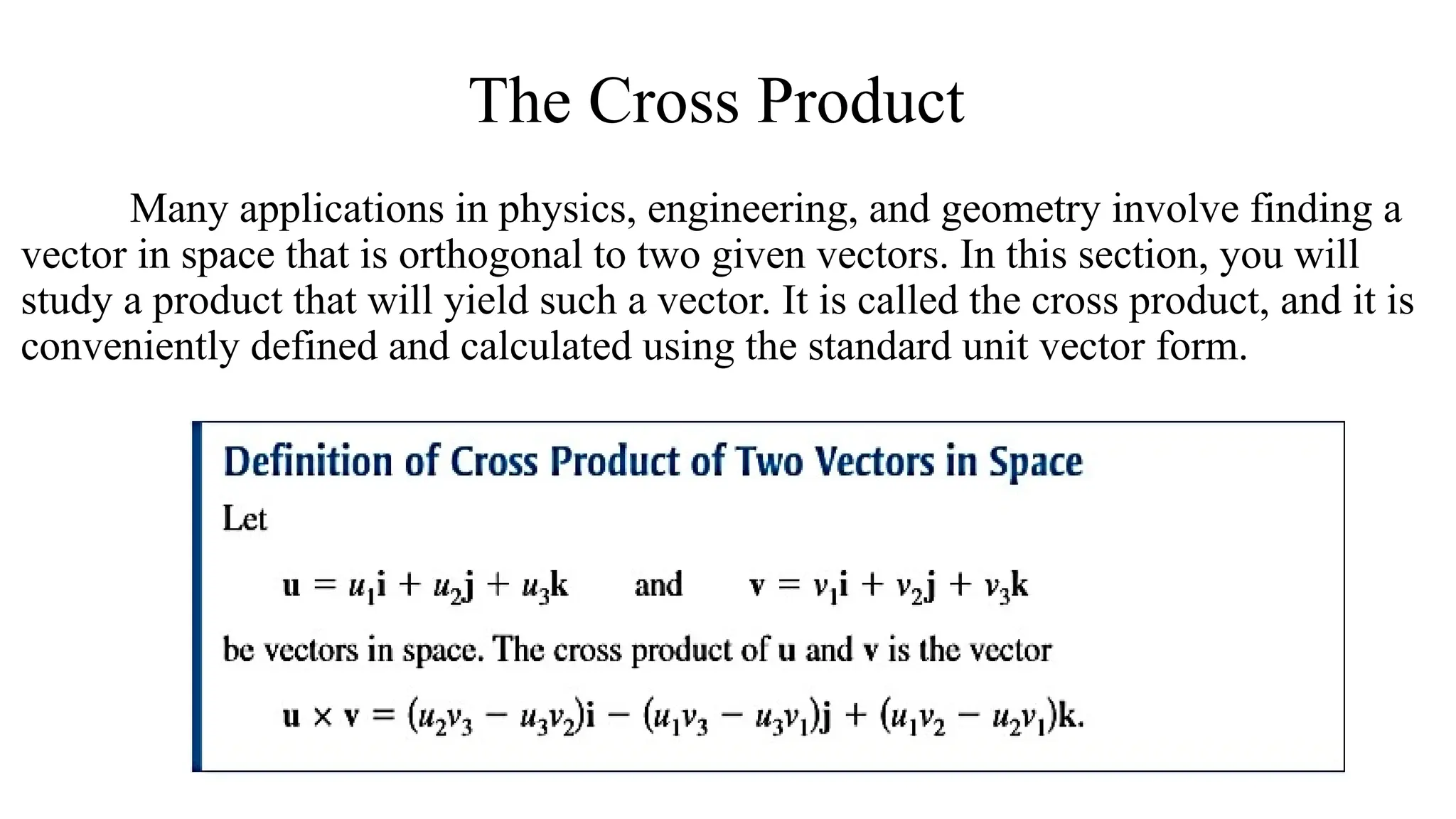 The cross product in 3 - dimentional.pptx