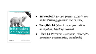 The crossroads of Information Architecture and Knowledge Management | PPT