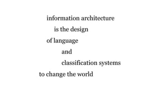 The crossroads of Information Architecture and Knowledge Management | PPT