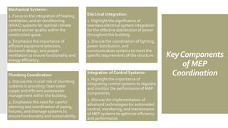 The Cruciality of MEP Coordination for Seamless Construction | PPTX