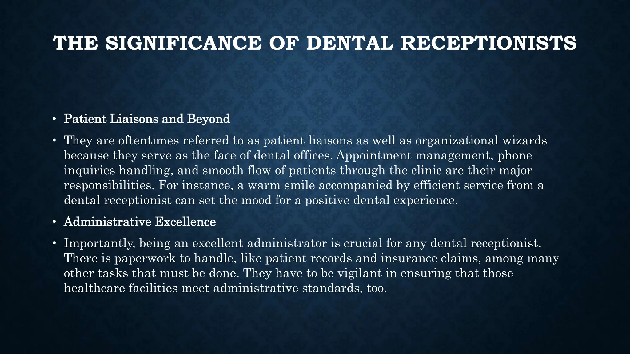 The Crucial Role of Dental Receptionists in the Canadian Healthcare ...
