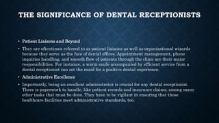 The Crucial Role of Dental Receptionists in the Canadian Healthcare ...