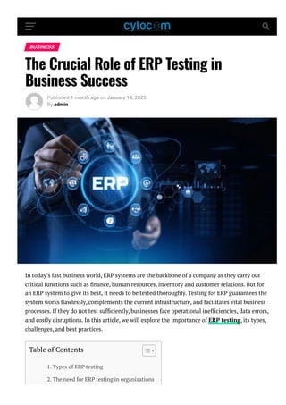 The Crucial Role of ERP Testing in Business Success.pdf