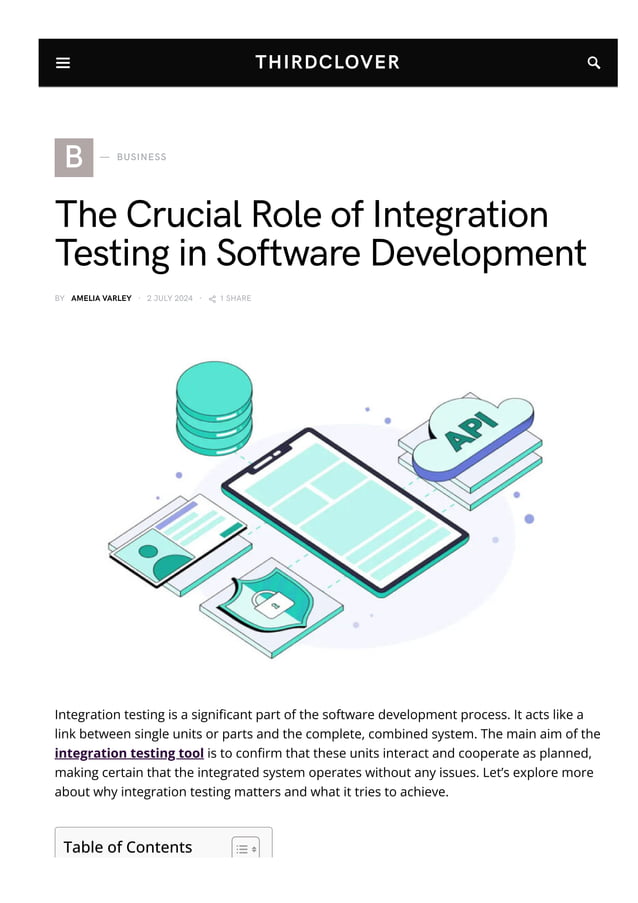 The Crucial Role Of Integration Testing In Software Developmentpdf