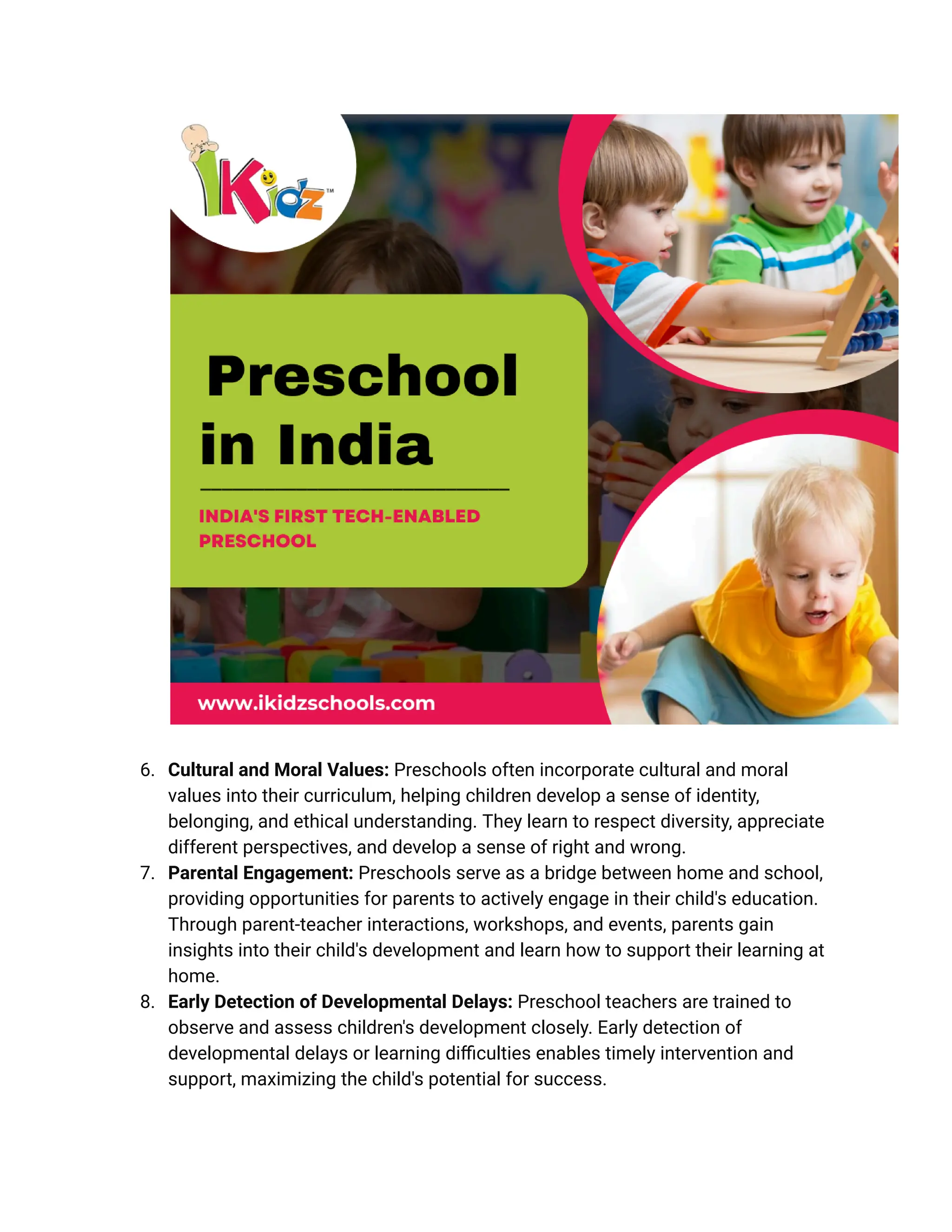The Crucial Role of Preschools in Indian Children's Development - IKidz ...