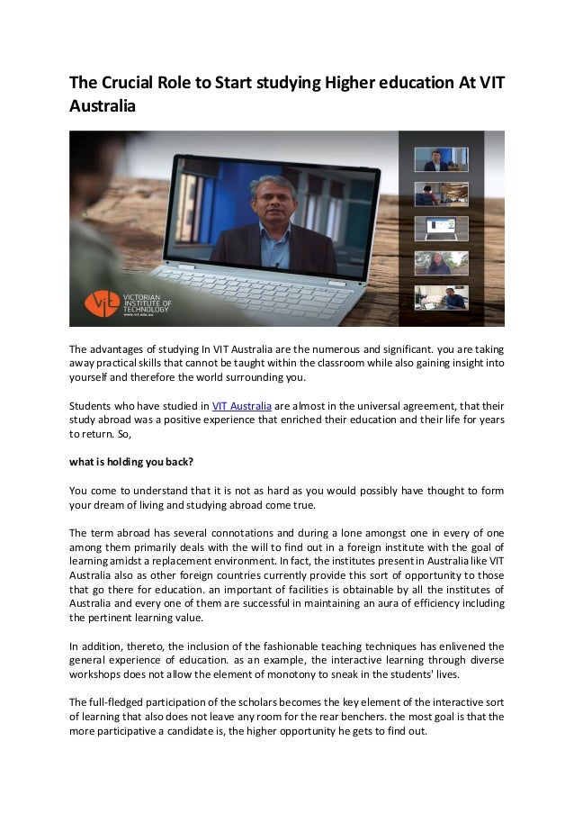 VIT Australia | PDF