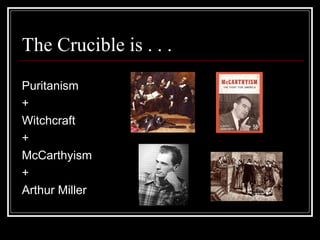 Mccarthyism And The Crucible