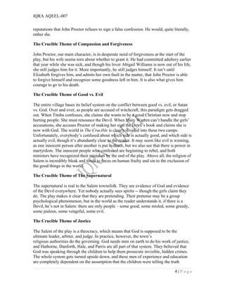 The crucible | DOC | Roleplaying Games | Games and Puzzles