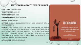 The crucible by Arhtur Miller | PPT