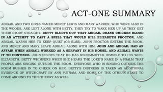 The crucible by Arhtur Miller | PPTX