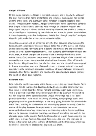 Reverend Hale The Crucible Black And White