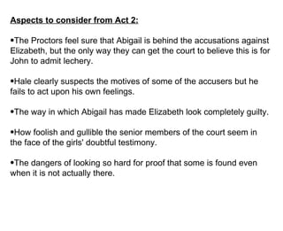 The Crucible. Act 1 - 4 study | PPT