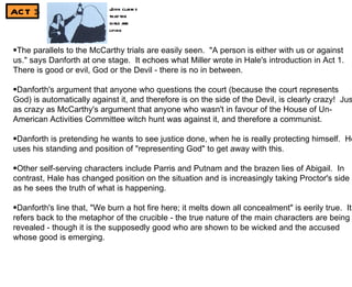 The Crucible. Act 1 - 4 study | PPT