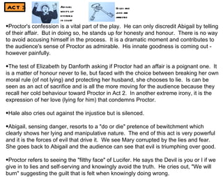 The Crucible. Act 1 - 4 study | PPT