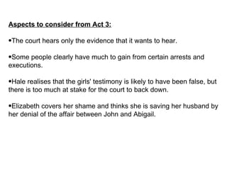 The Crucible. Act 1 - 4 study | PPT