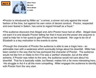 The Crucible. Act 1 - 4 study | PPT