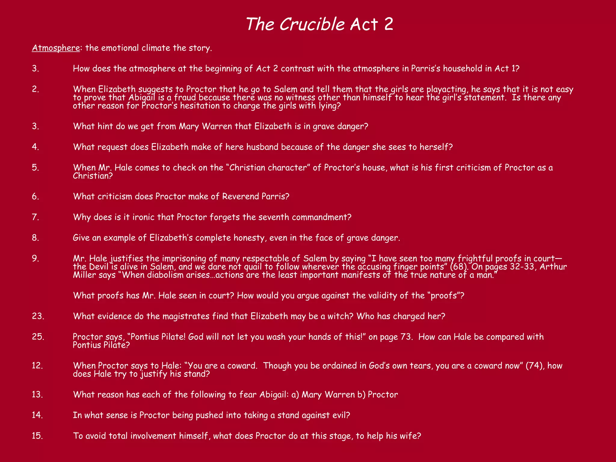 The crucible act 2 | PPT