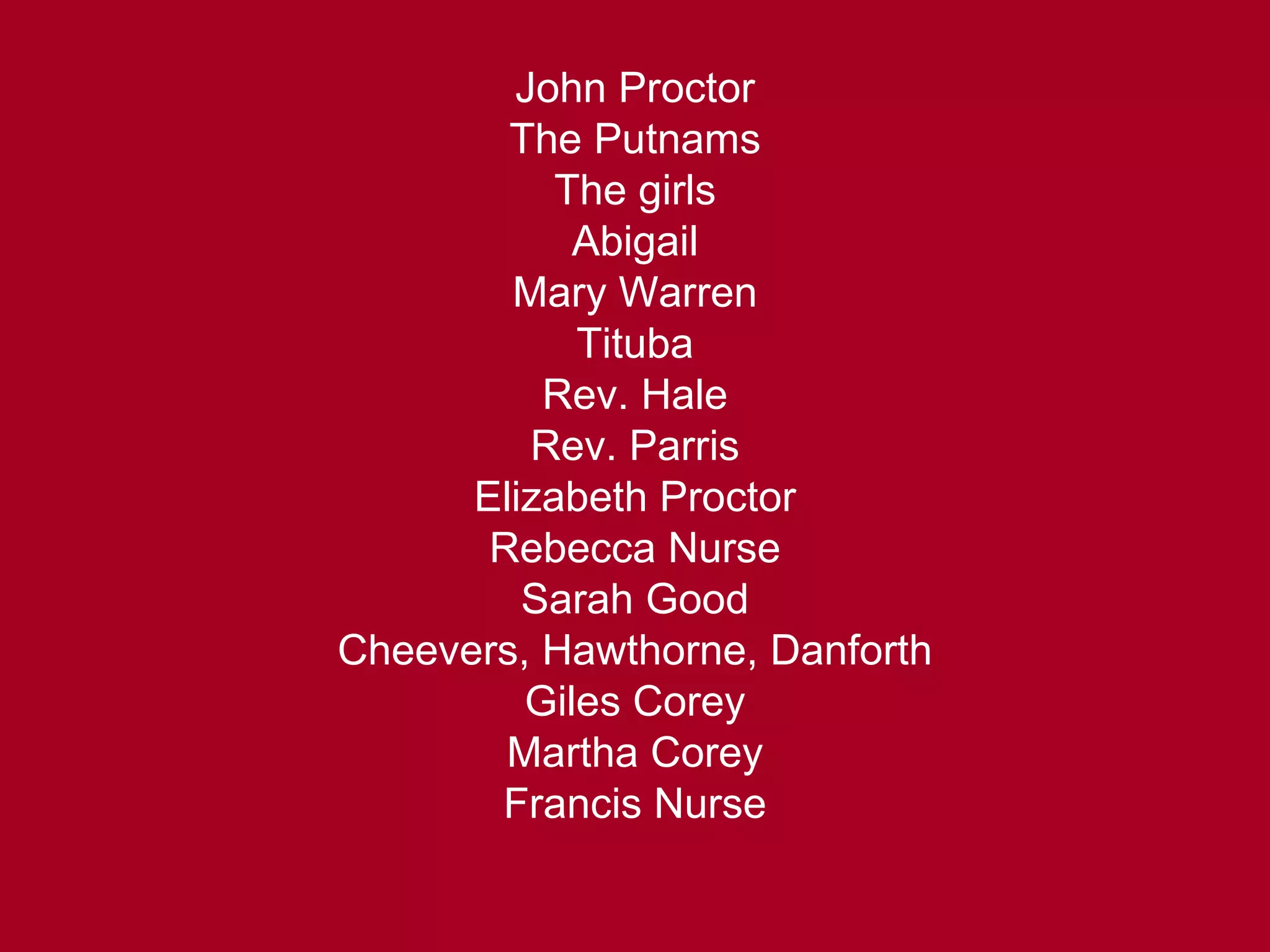 The crucible act 2 | PPT