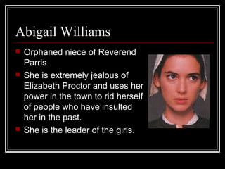 Abigail Williams And John Proctor