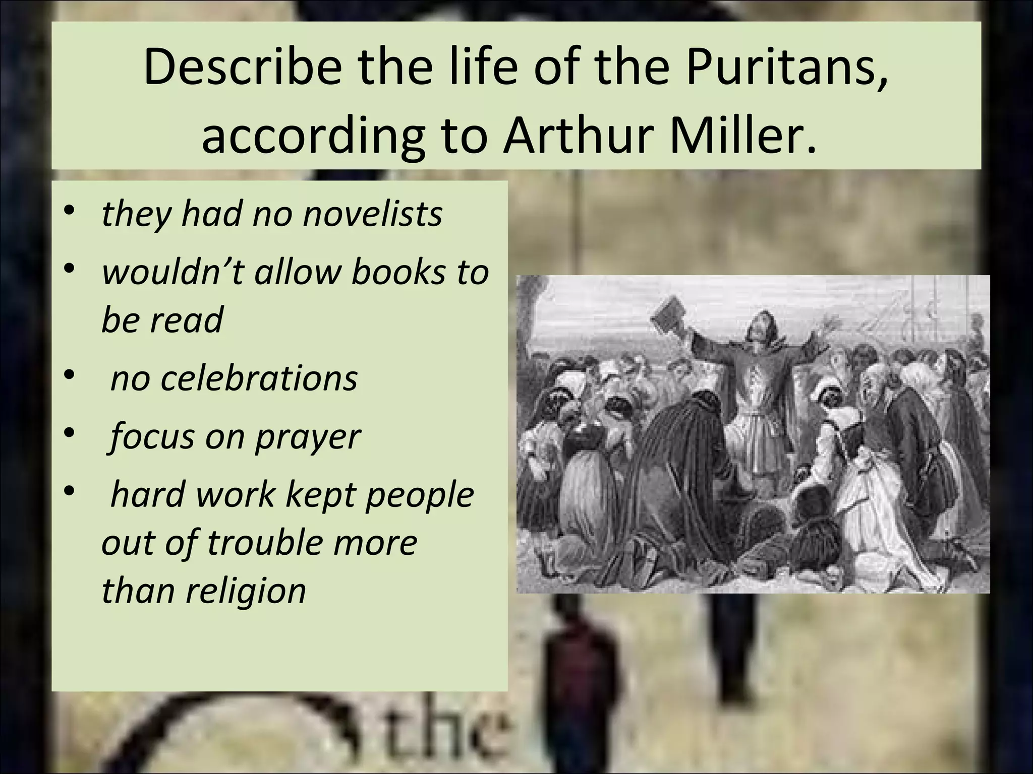 The Crucible: Act One | PPT