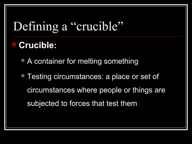 The Crucible: Act One | PPT