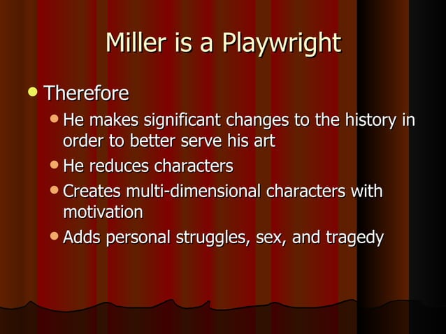 The crucible background summary | PPT