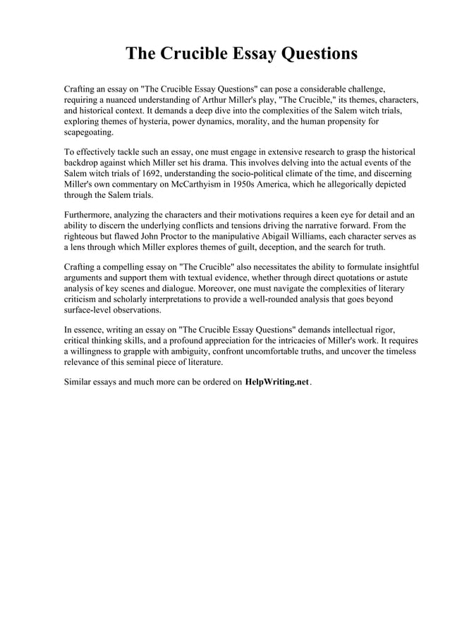 The Crucible Essay Questions.pdf