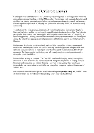 The Crucible Essays.pdf