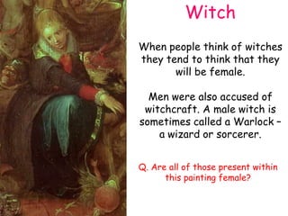 "The Crucible" - Background on McCarthyism and Witches | PPTX
