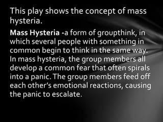 "The Crucible" - Background on McCarthyism and Witches | PPTX