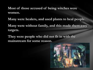 "The Crucible" - Background on McCarthyism and Witches | PPTX