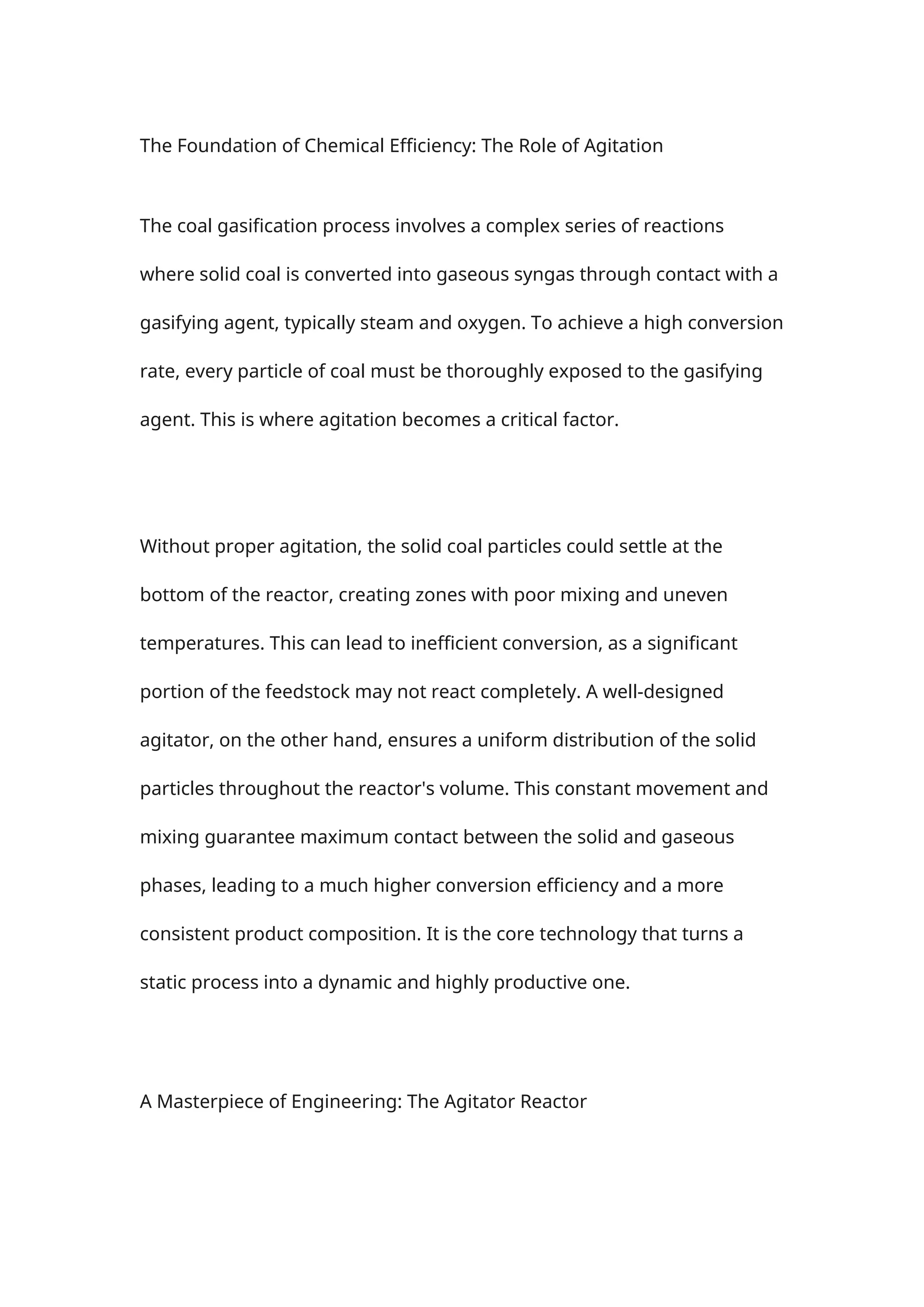 The Crucible of Conversion Engineering Advanced Reactors for Coal ...