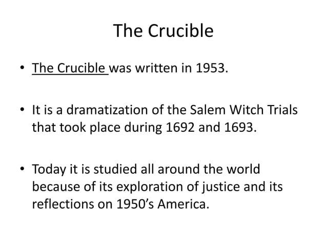 The crucible brief context revision | PPT