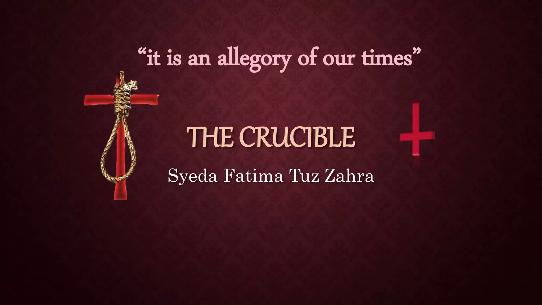 Themes and Symbols in The Crucible by Arthur Miller | PPTX