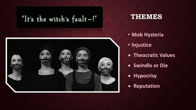 Themes and Symbols in The Crucible by Arthur Miller | PPTX