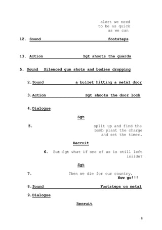 The Cruel War script | DOCX
