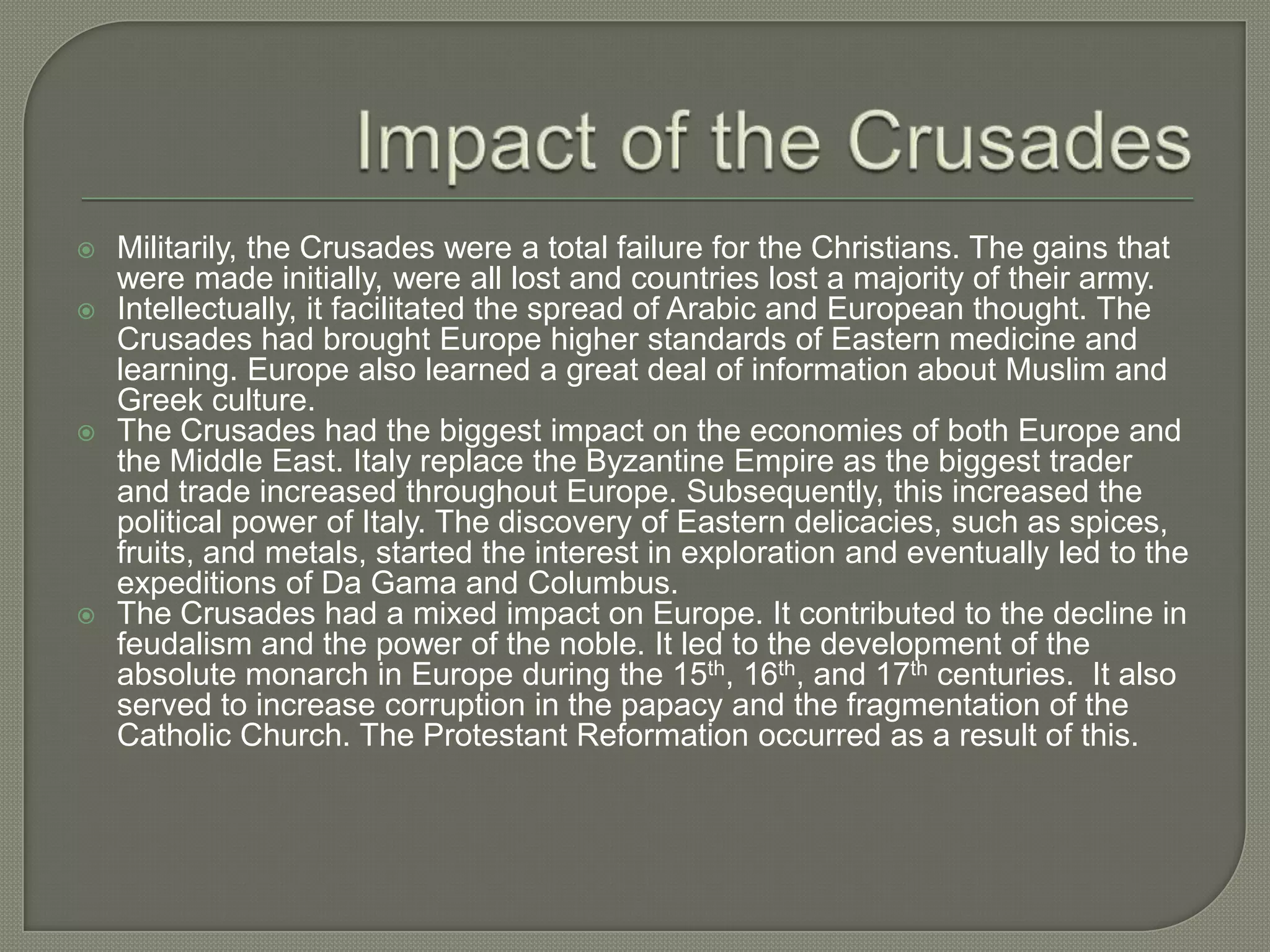 The crusades | PPTX