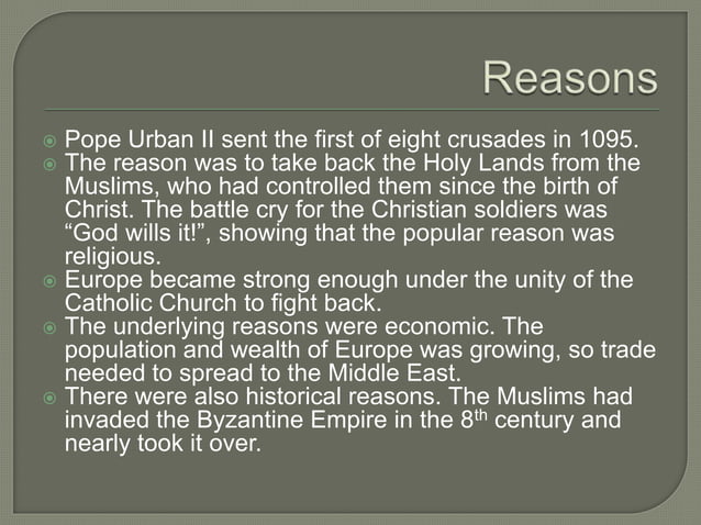 The crusades | PPT