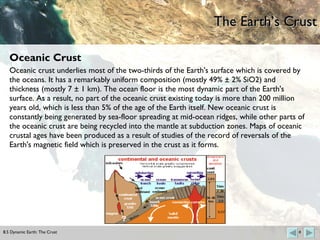 The Crust [11EES - Dynamic Earth] | PPT