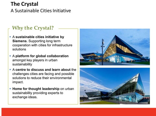 THE CRYSTAL, LONDON: A SUSTAINABLE INTELLIGENT BUILDING CASESTUDY BY ...