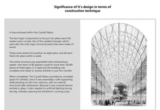 The crystal palace | PPTX