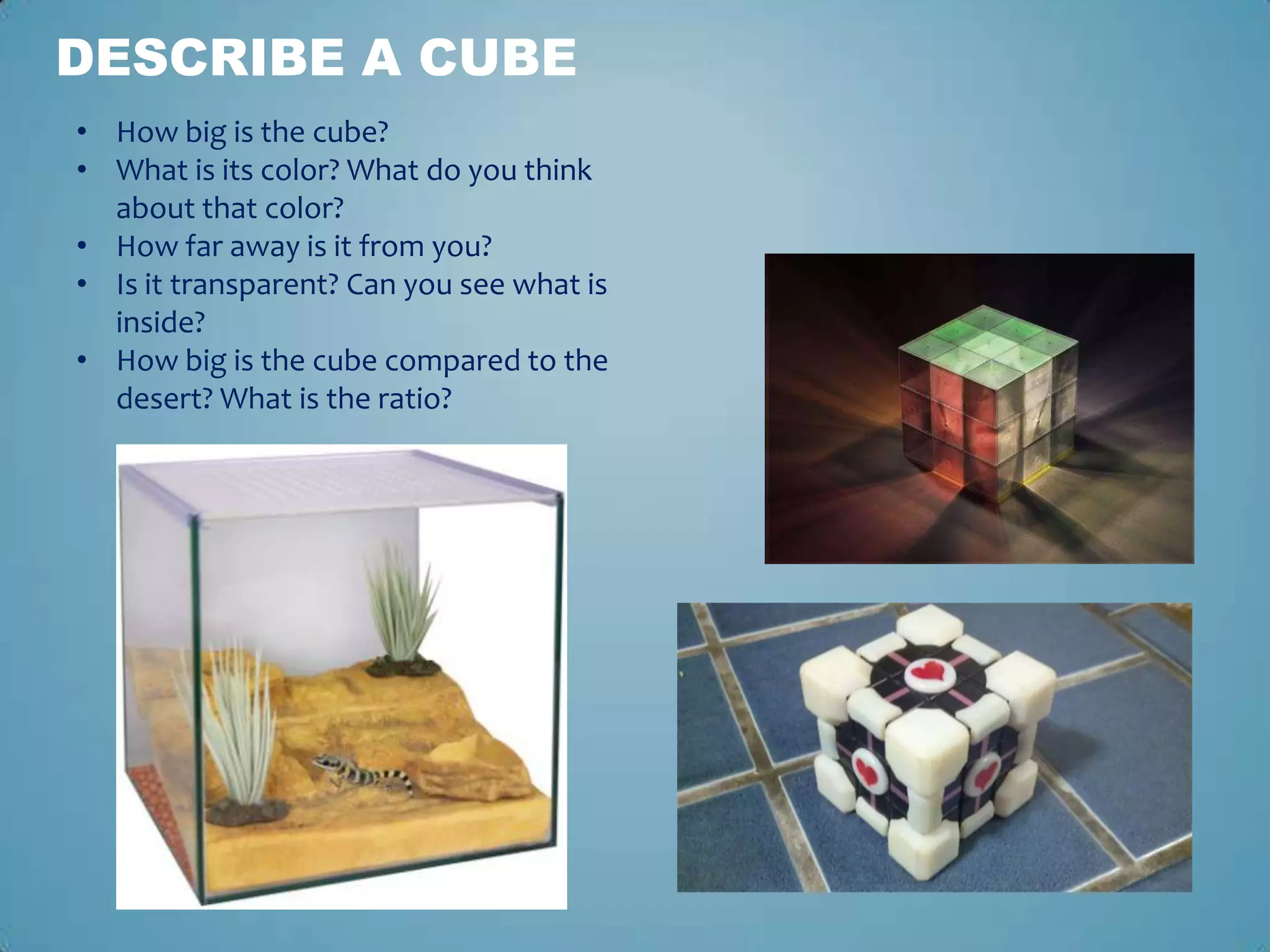 The Cube Personality Test Questions | PPTX