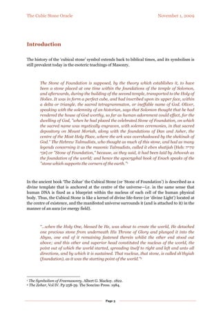 The Cubic Stone Oracle | PDF