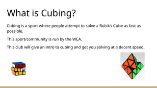 The Cubing Club - The Cubing Club - The Cubing Club | PPT