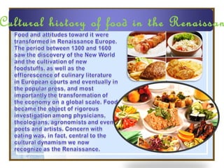 The cultural eflloressence of the renaissance period (project work) | PPT