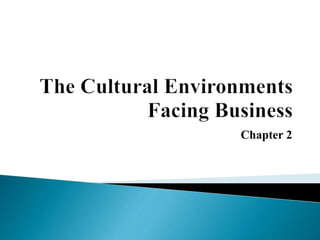 The cultural environments_facing_business | PPTX