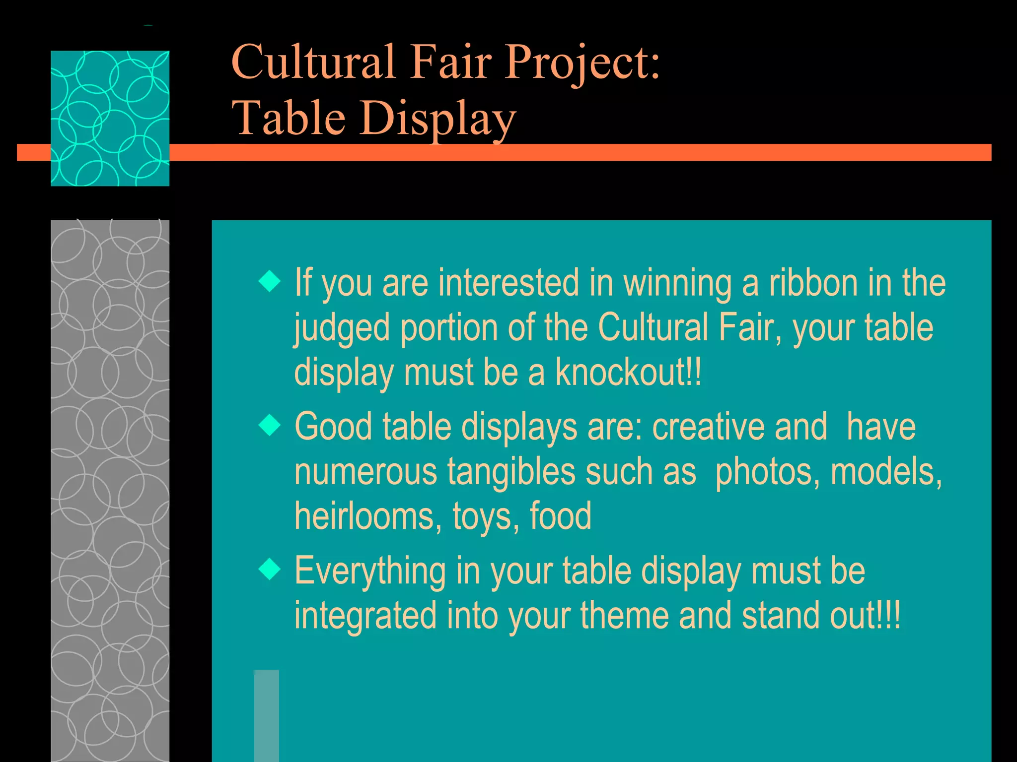 The Cultural Fair | PPT
