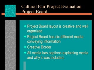 The Cultural Fair | PPT