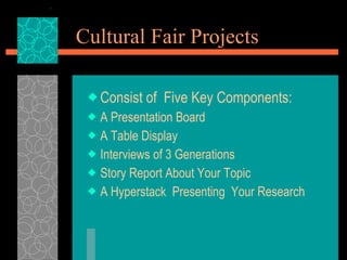 The Cultural Fair | PPT