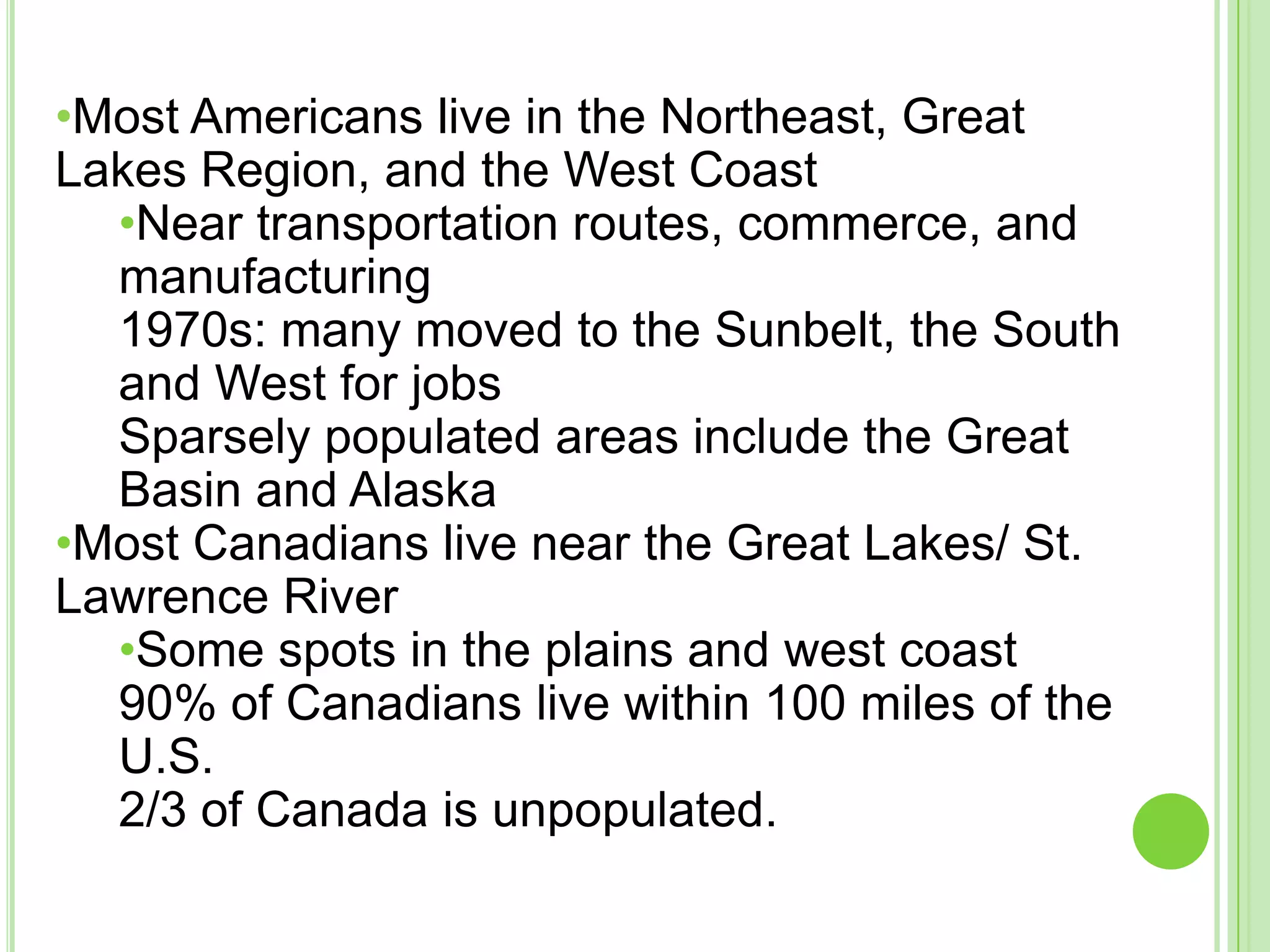 The cultural geography of the usa and canada | PPTX